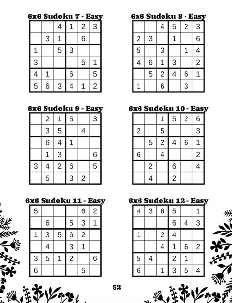 Sudoku Variants 4x4 6x6 9x9 Sudokus Easy Medium Hard 600 Printable Puzzles With Solutions Etsy