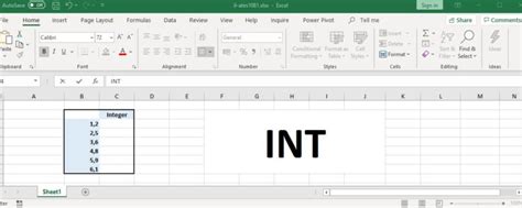 The INT Function Excelpedia