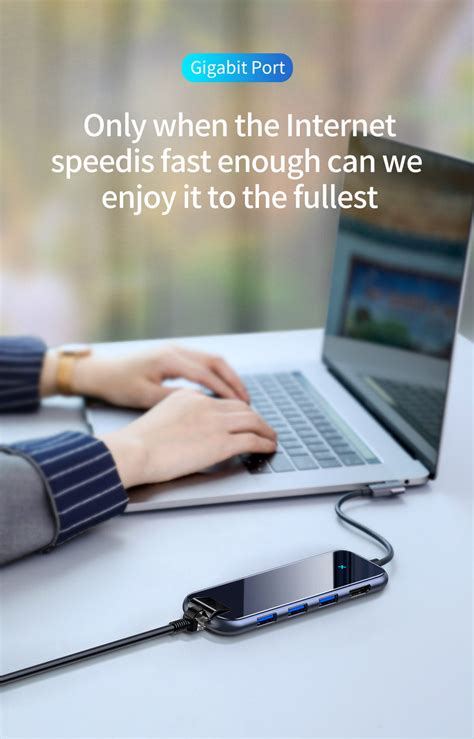 Baseus Multi Functional Hub Type C To 3xusb3 0 Hd4k Rj45 Pd Deep Gra Smartkoshk Stores