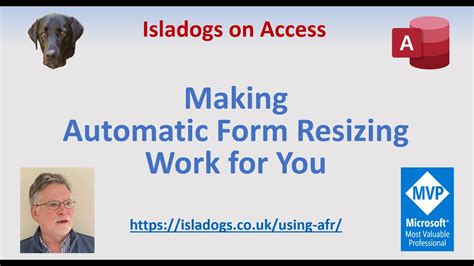 Access Form Resizing Based On Screen Resolution