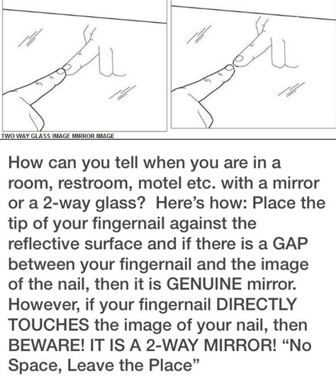 How To Tell If A Mirror Is A 2 Way Glass Musely