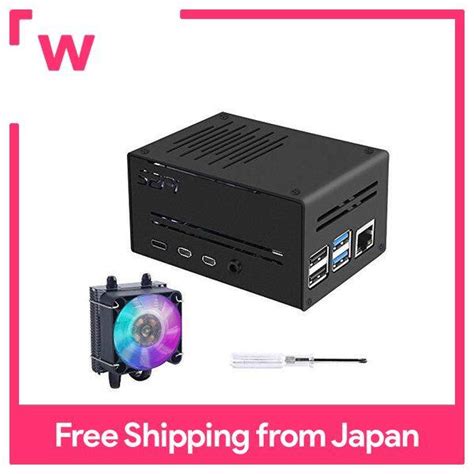 geeekpi raspberry pi 4 metal case with fan raspberry pi low profile