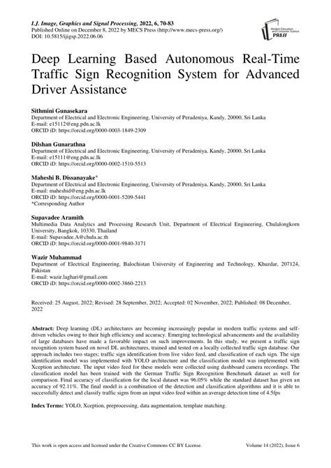 Pdf Deep Learning Based Autonomous Real Time Traffic Sign Recognition System For Advanced