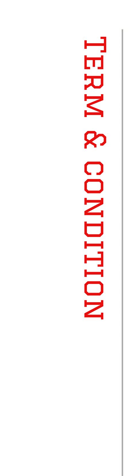 term and condition
