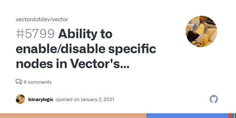Ability To Enable Disable Specific Nodes In Vector S Topology Graph Issue Vectordotdev