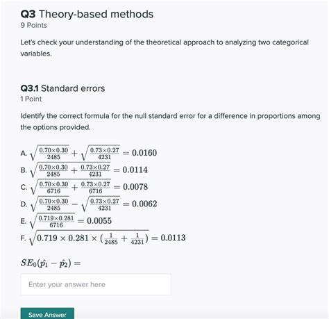 solved q3 2 standardized statistic 2 points use the null