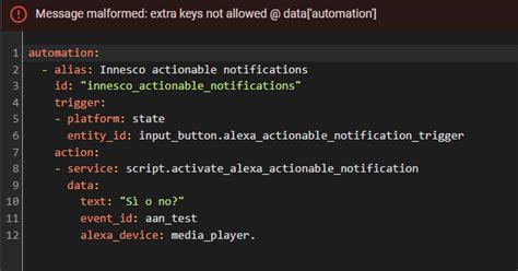 error code automation configuration home assistant community
