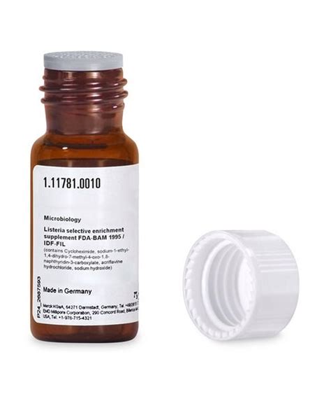 Listeria Selective Enrichment Supplement 10 X 1 Vial