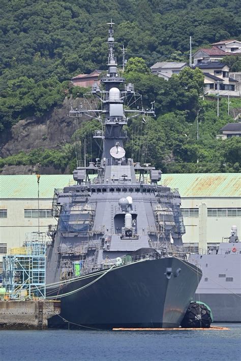 Js Ashigara Ddg 178 Now Has An Spq 9b X Band Radar July 28 2023