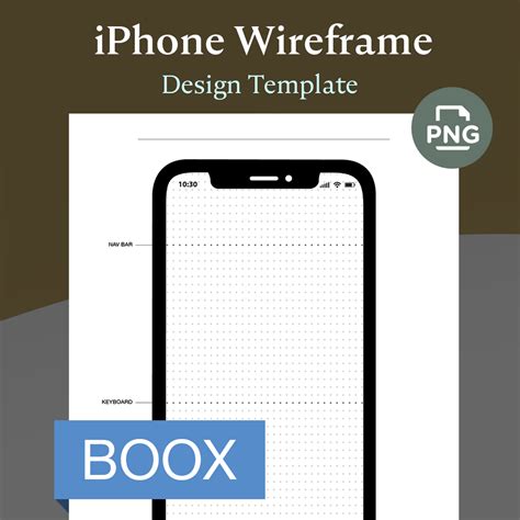 Onyx Boox Iphone Wireframe Template Einktemplates