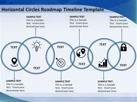 Horizontal Circles Roadmap Timeline Template Roadmap Powerpoint 2010
