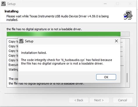 Pcmd3140 Having Some Issues With Installing The Usb Audio Driver For