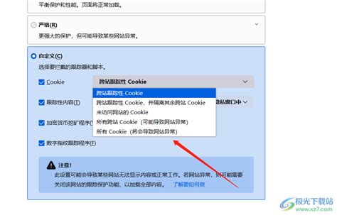 火狐浏览器如何启用或禁用cookie？ 火狐浏览器cookie权限启用或禁用的方法 极光下载站