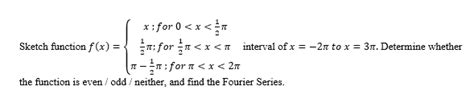 Solved Sketch Function F X X For 0
