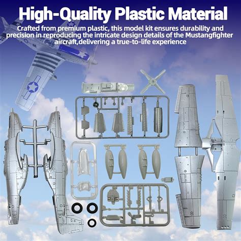 Tkxox P 51 Mustang Model Kit 148 Plastic Fighter India Ubuy
