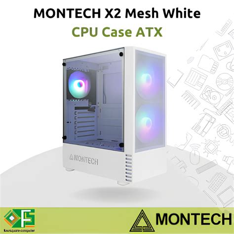 Jual Casing Pc Montech X2 Mesh White 3x Rainbow Fan Cpu Case Atx
