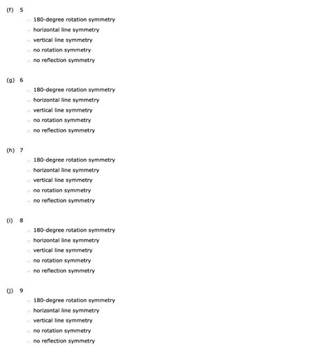 Solved Describe The Rotation And Reflection Symmetries Of