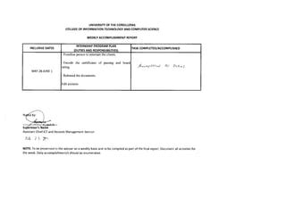 Weekly Progress PDF Technology Computing