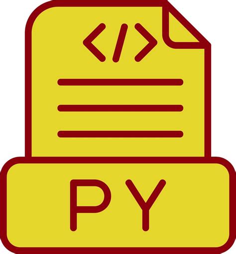 Python File Vector Icon Design 15813769 Vector Art At Vecteezy