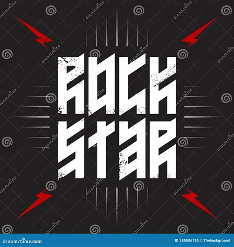 Music Poster Inscription Looks Like Runic Script Rock Star T Shirt