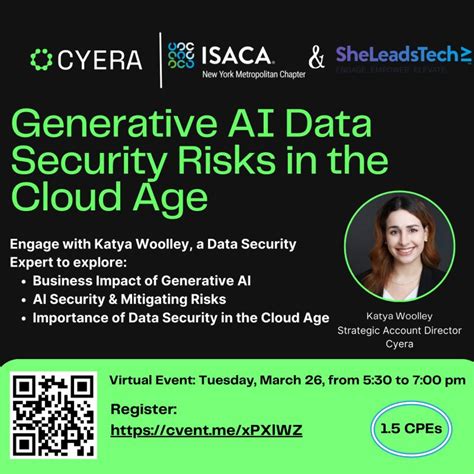 Isaca Isacanymetro Datarisk Cybersecurity Genai Cloudsecurity Christina Cruz