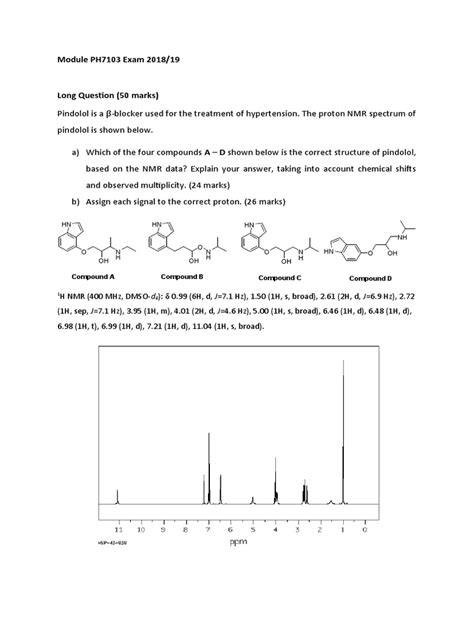 Msc Exam Spectroscopy 2018 Final Pdf Atomic Absorption Spectroscopy