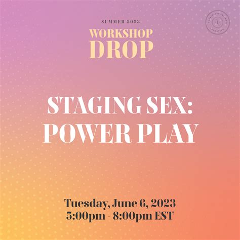 Workshops Theatrical Intimacy Education