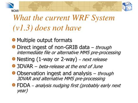 ppt introduction to the wrf modeling system powerpoint presentation