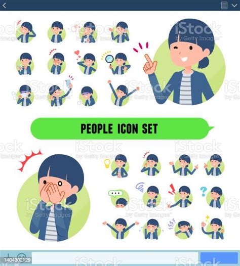 아이콘 형식으로 다양한 감정을 표현하는 자연스러운 스타일의 여성 세트 여자에 대한 스톡 벡터 아트 및 기타 이미지 여자