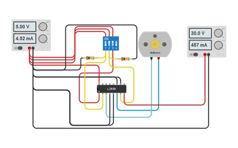 Circuit Design Dc Motor With Variable Power Supply Tinkercad