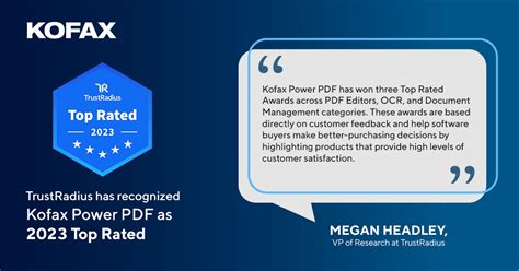 Kaleigh Woodhart On Linkedin Three Top Rated Awards From Trustradius Confirms Kofax Power Pdf