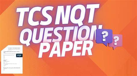 tcs nqt previous year question papers and free preparation material 2024