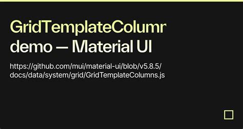Gridtemplatecolumns Demo — Material Ui Codesandbox