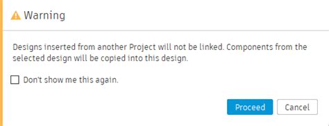Designs Inserted From Another Projecthub Will Not Be Linked When