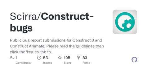 Issues · Scirraconstruct Bugs · Github