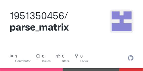 GitHub Parse Matrix