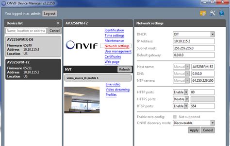 Configuring ONVIF With Arecont Vision Cameras Arecont Vision