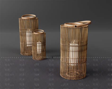中式竹编灯笼su模型下载【id1141341161】知末su模型网