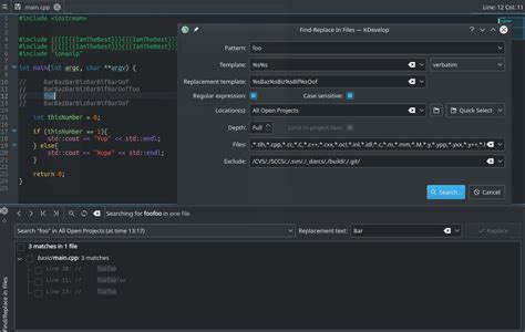 Regular Expression Kdevelop 5x Documentation For Find Replace In