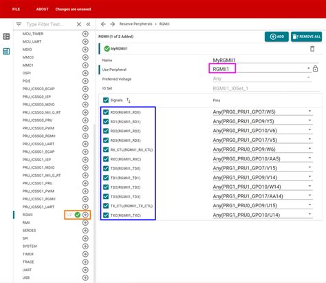 processor sdk am64x sysconfig 1 11 0 cpsw only one r g mii port pin config possible