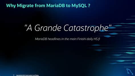 Migrating From Mariadb To Mysql Speaker Deck