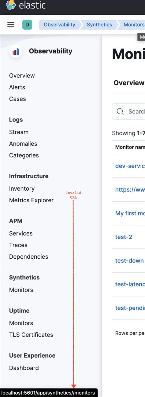 [synthetics] `monitors` breadcrumb path is invalid · issue 145433