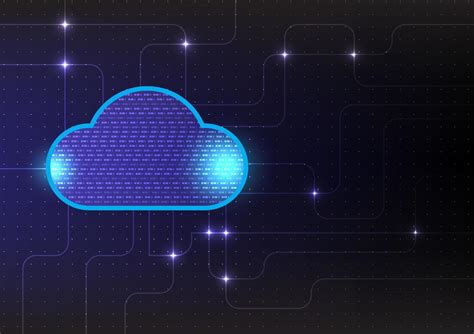 Cloud Computing Digital Technology Concept Connection Background