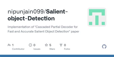 Github Nipunjain099salient Object Detection Implementation Of