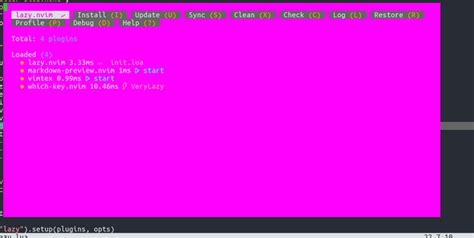 lazy nvim is a different color when loading new plugins and works