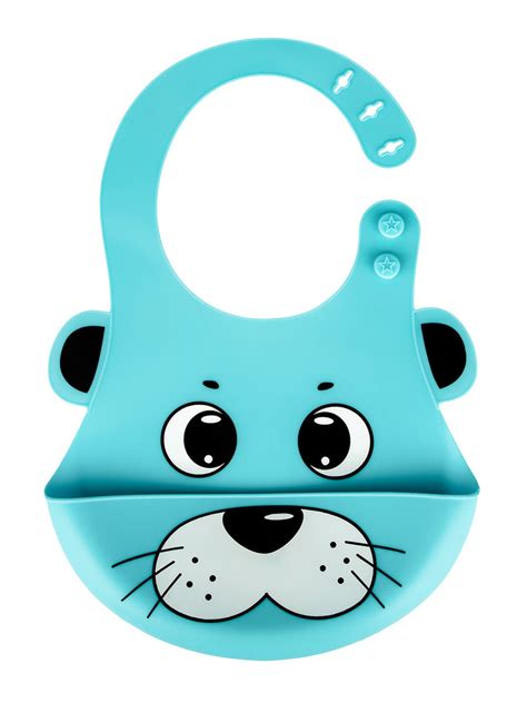 Нагрудник Zupo Crafts Силиконовый нагрудник для кормления с карманом детский слюнявчик для