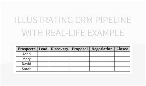 Illustrating CRM Pipeline With Real Life Example Excel Template Free Download Pikbest