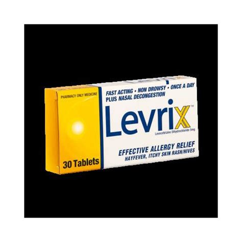 Levrix 5mg 30 Tablets Bays Health Pharmacy Shop