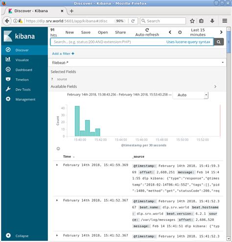 Centos 7 Elastic Stack 6 Install Filebeat Server World