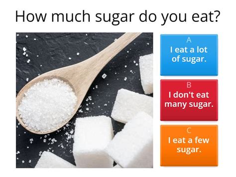 Ef Elem Quantifiers How Much Sugar Do You Eat Quiz